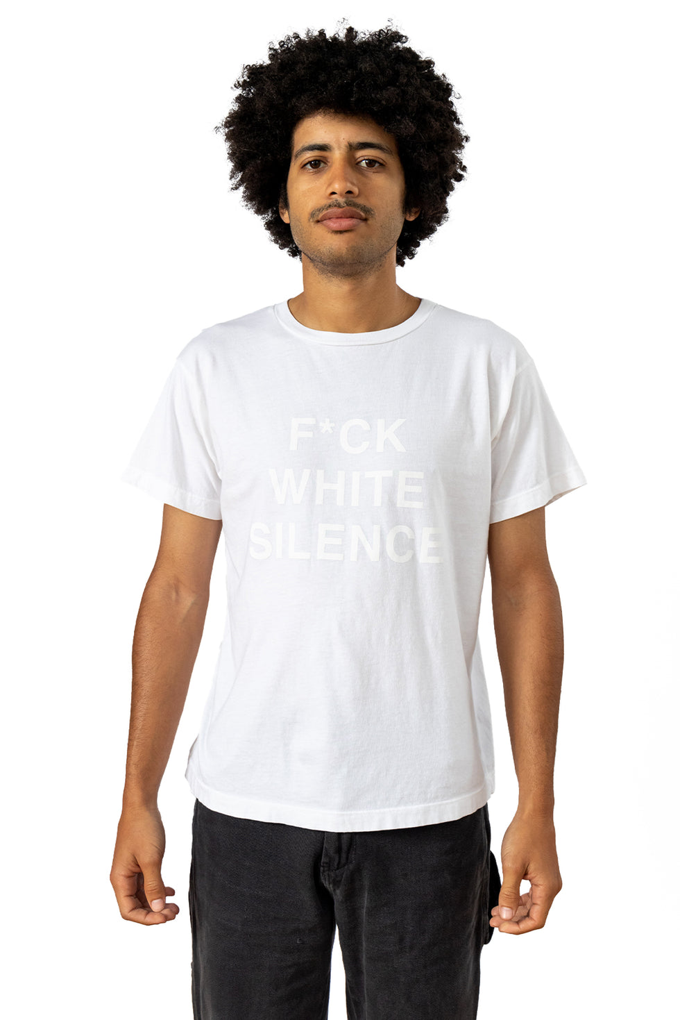 F*ck White Silence Unisex Crew – For Your Viewing Pleasure